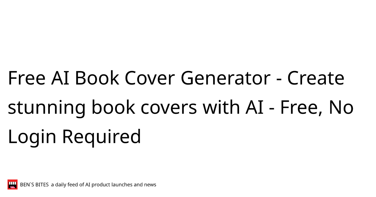 Free AI Book Cover Generator - Create stunning book covers with AI ...